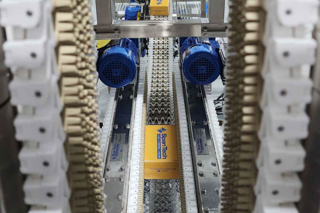 Span Tech Wedge Conveyor | Space Saving Vertical Conveyance